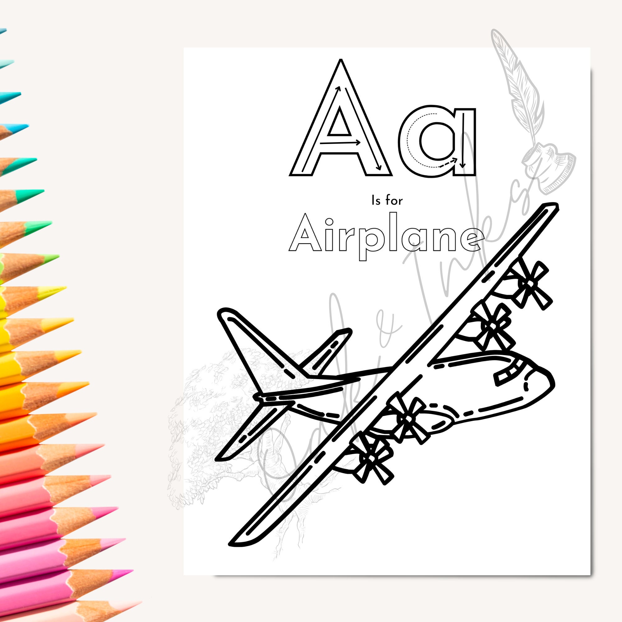 Alphabet Coloring Pages for Kids | Learning the ABC'S | Printable ...