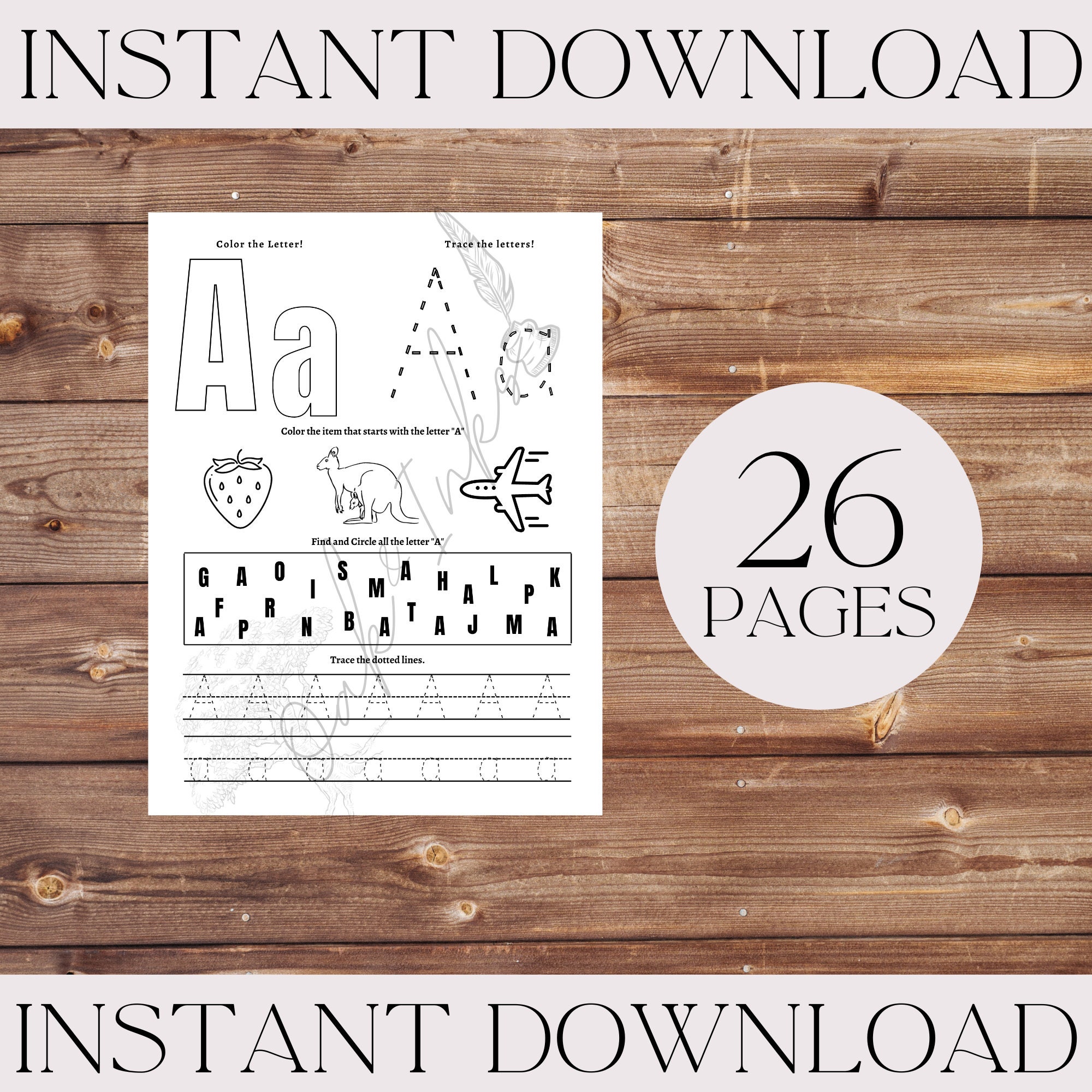 Learning the Alphabet Worksheets Tracing Coloring Learning Letters I ...