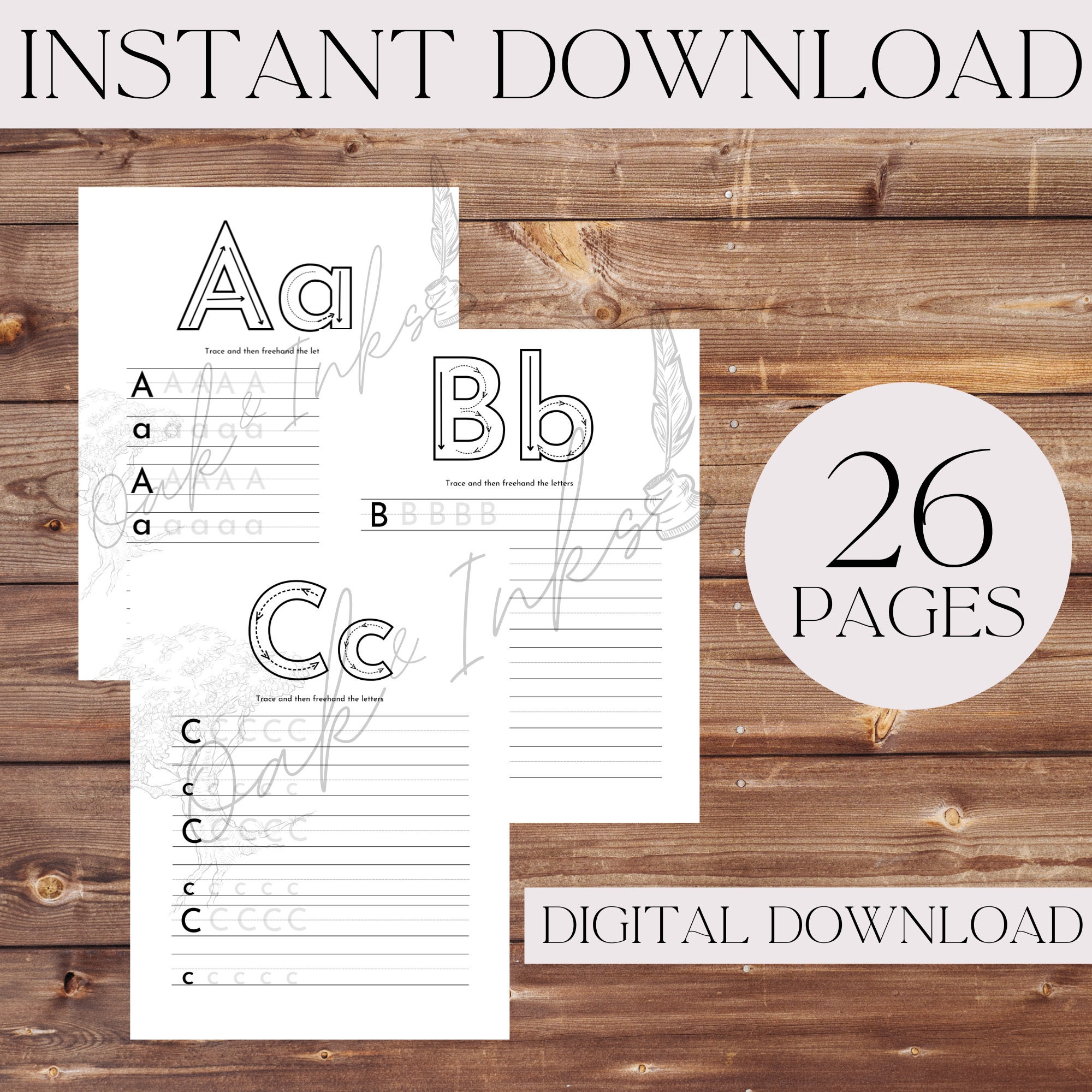 Alphabet Tracing Sheets Tracing Learning Letters I Know My Letters ...