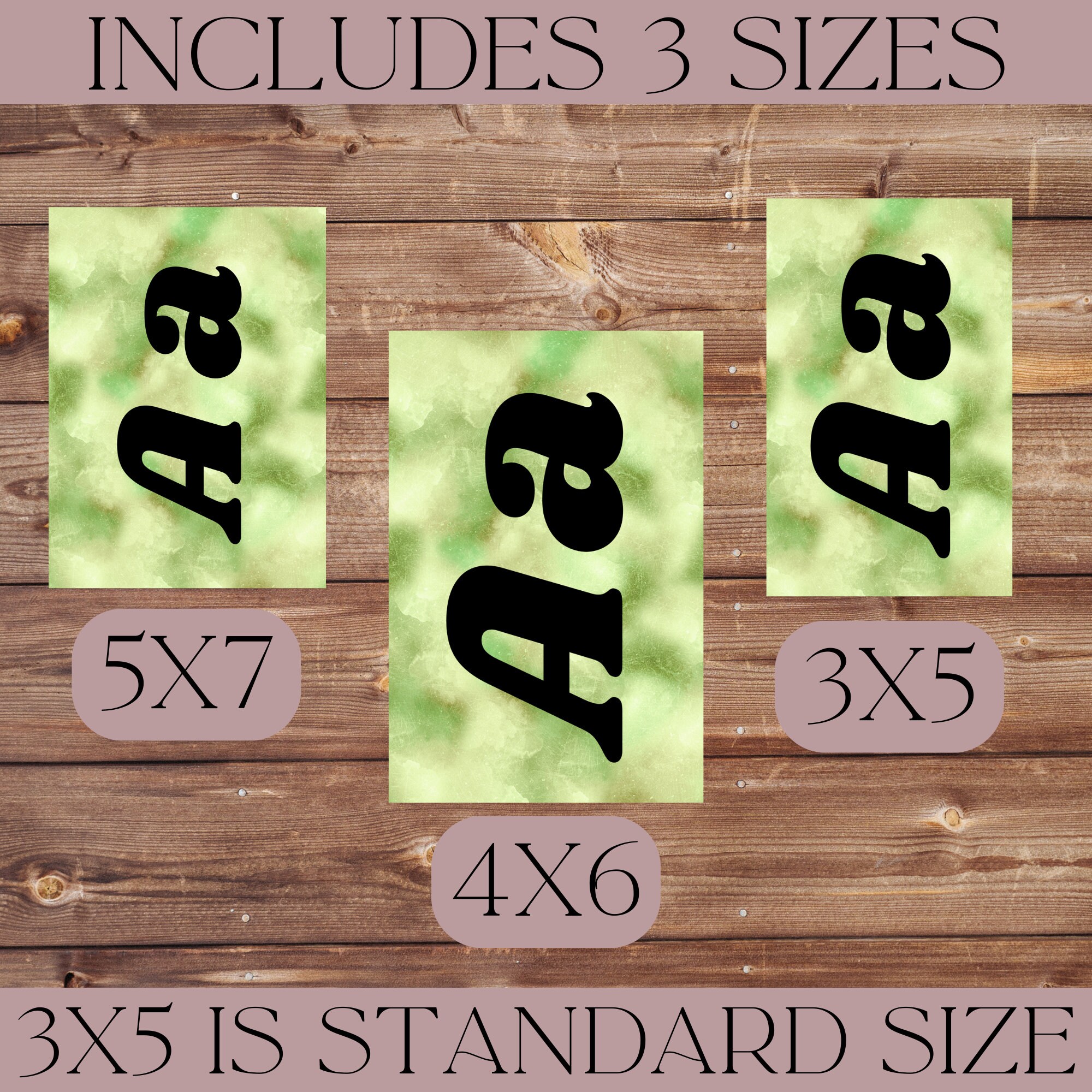 Alphabet Flash Cards | ABC | Memorization | Learning Letters | 3x5 ...