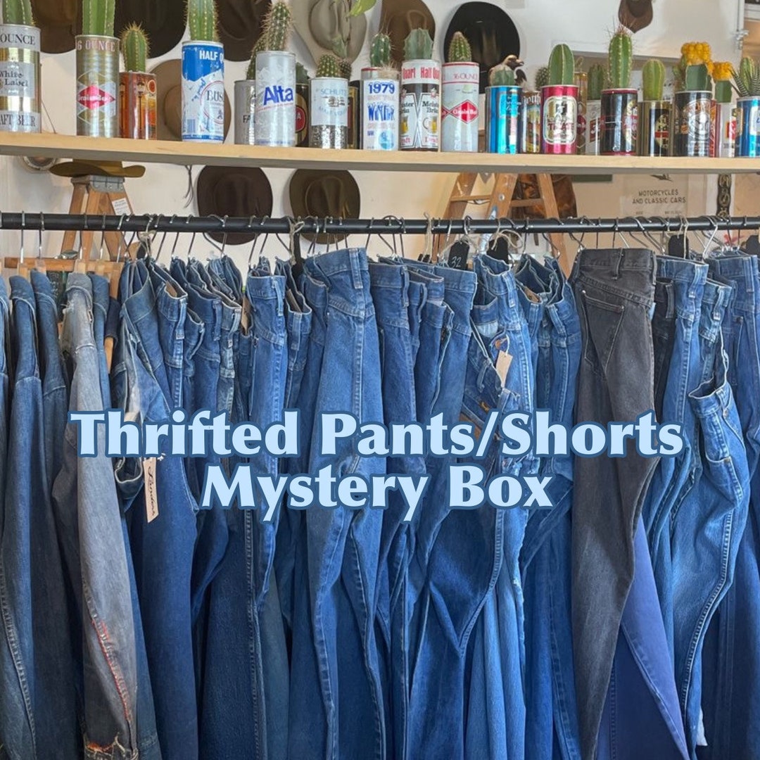 Thrifted Pants/shorts Mystery Box Clothing Bundle - Etsy