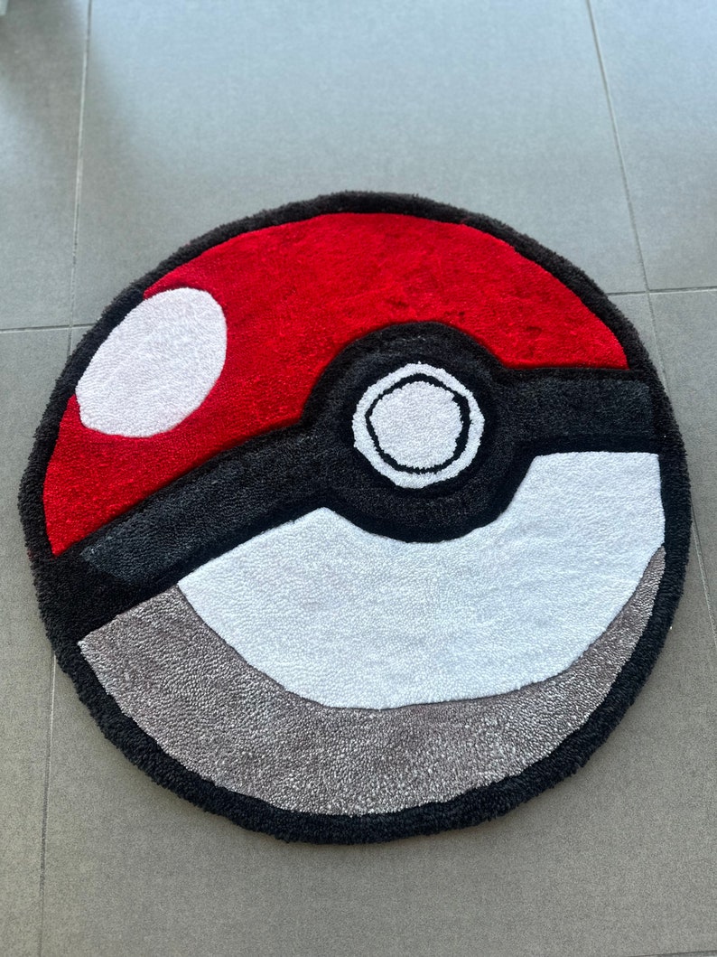 Pokeball Custom Rug - Etsy
