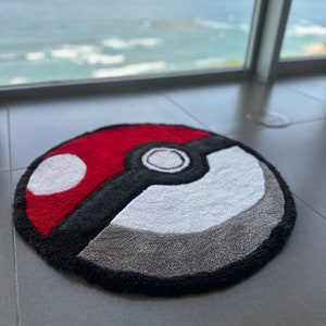 Pokeball Custom Rug - Etsy