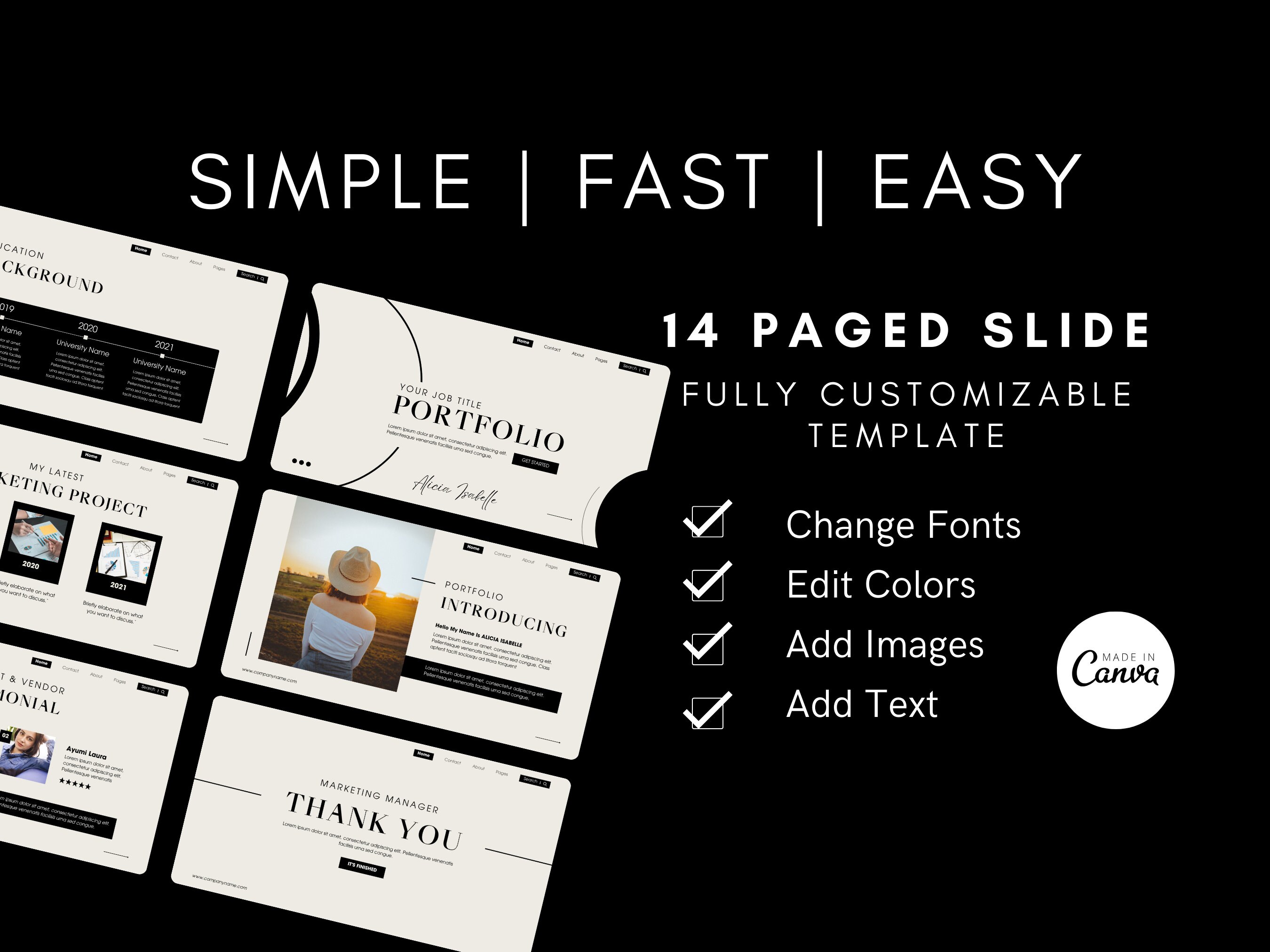 Portfolio Presentation, Portfolio Template, Portfolio Presentation ...