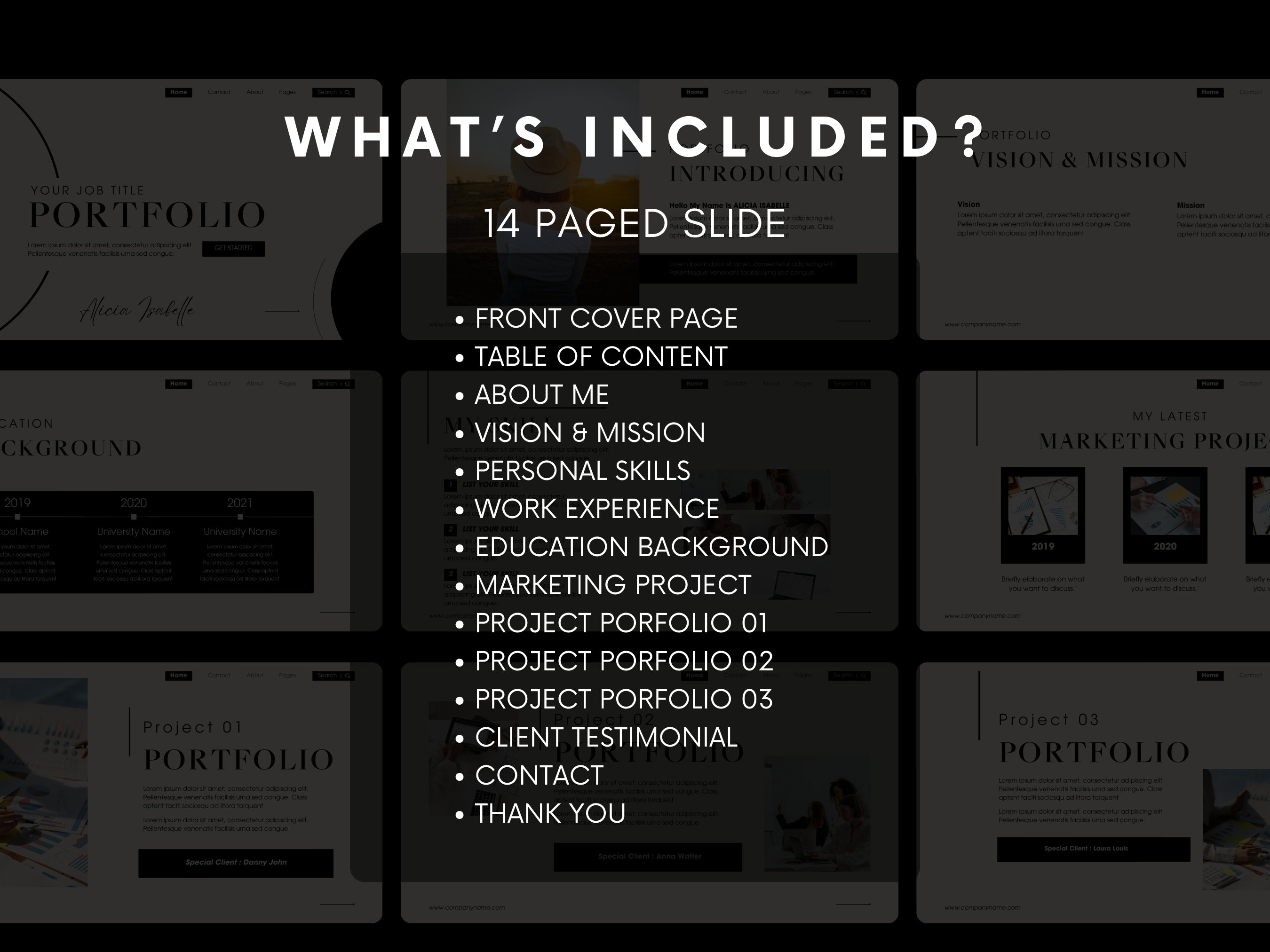 Portfolio Presentation, Portfolio Template, Portfolio Presentation ...