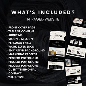 Portfolio Website Template, Portfolio Presentation, Portfolio Bundle ...