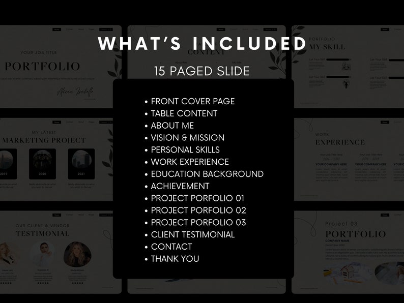 Portfolio Presentation, Portfolio Presentation Slide Template ...
