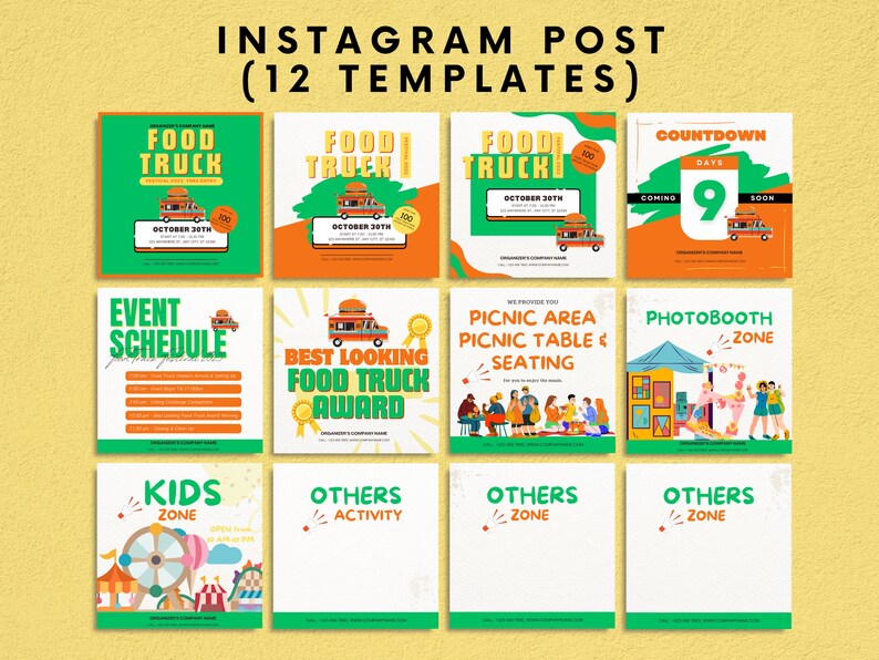 Food Truck Flyer Template, Food Truck Festival Flyer Template ...