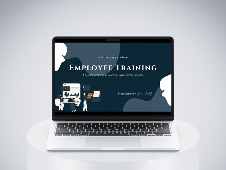 Editable Employee Training Presentation Template: Canva Slide Deck ...