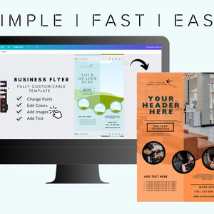 Business Flyer Marketing Flyer Template Canva Flyer Small - Etsy