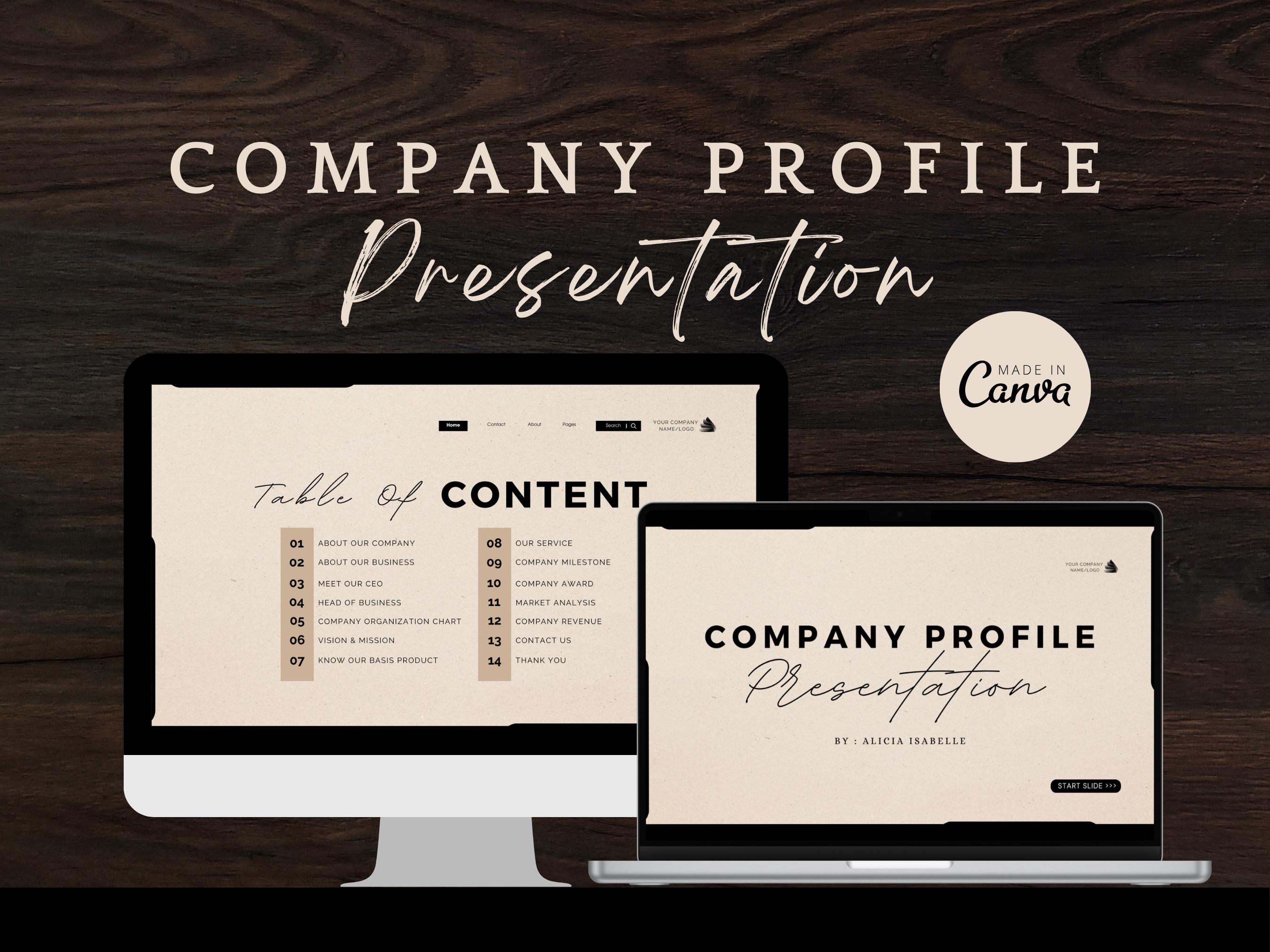 Company Profile Presentation Slide, Business Profile Presentation Slide ...