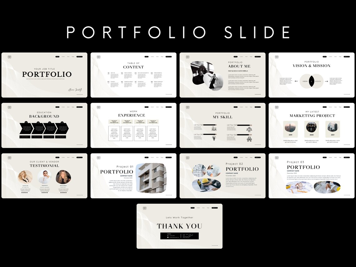 Portfolio Presentation, Portfolio Presentation Slide Template ...
