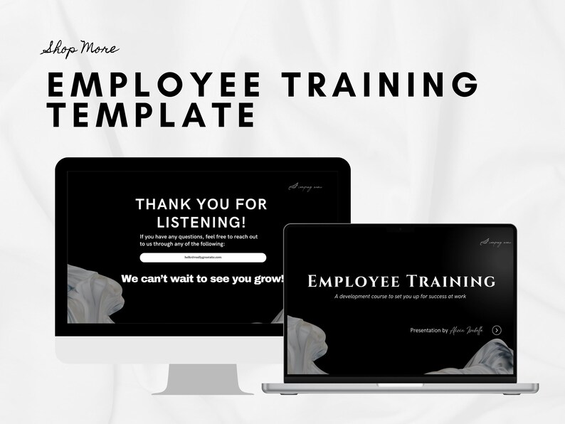 Editable Employee Training Presentation: Canva Template (digital ...