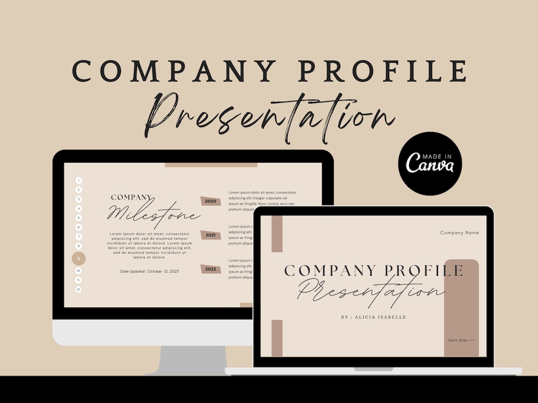 Company Profile Presentation Slide, Business Profile Presentation Slide ...