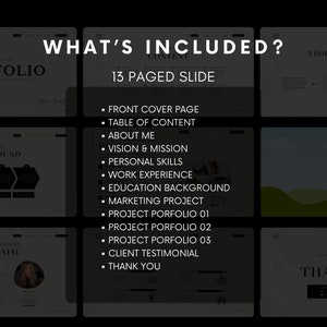 Minimalist Portfolio Presentation Template: Editable Canva Slides ...