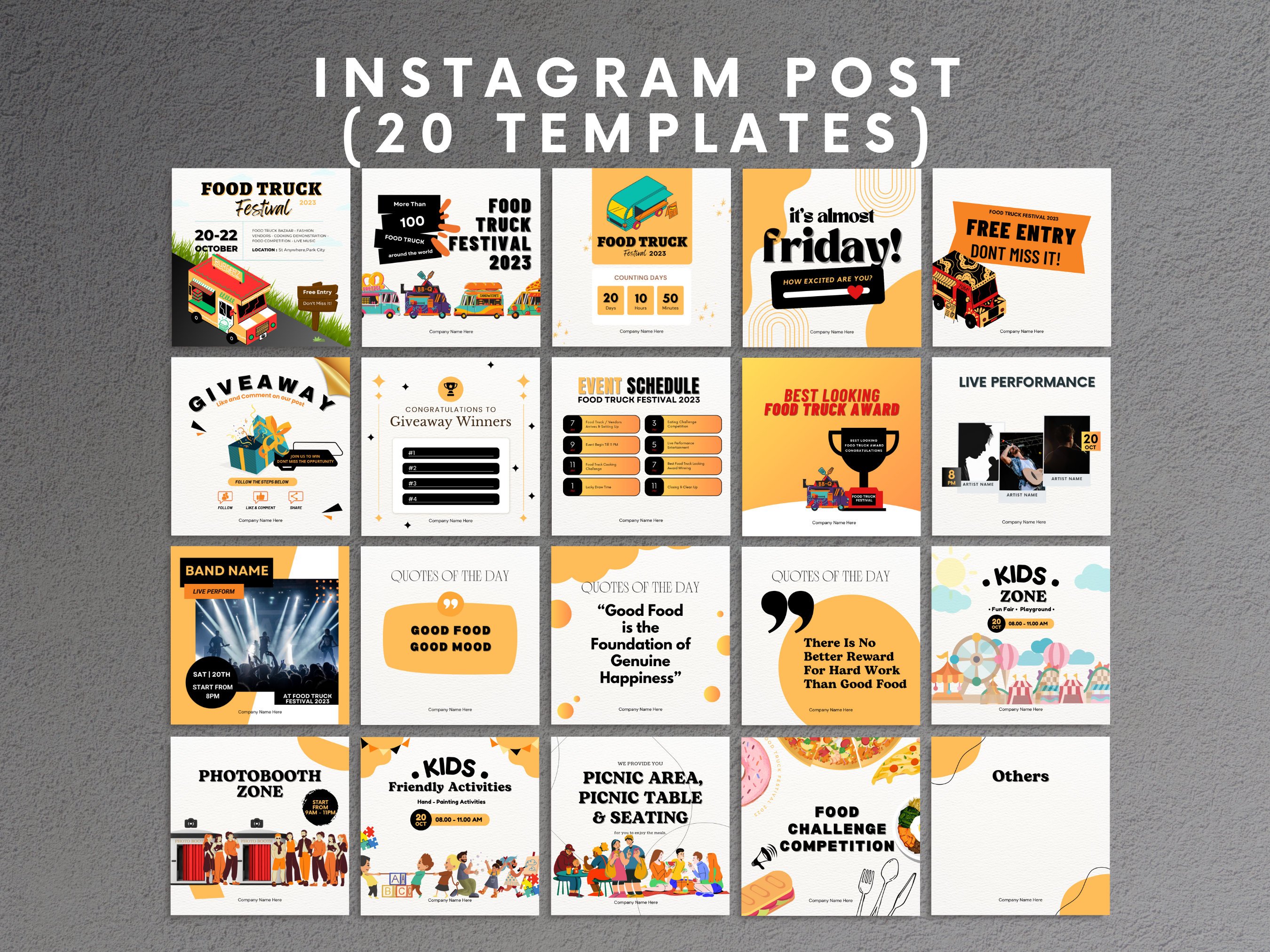 Food Truck Flyer Template, Food Truck Festival Flyer Template ...