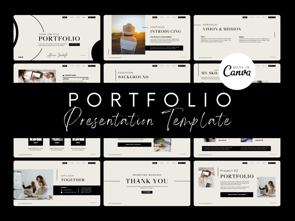 Portfolio Presentation, Portfolio Presentation Slide Template ...