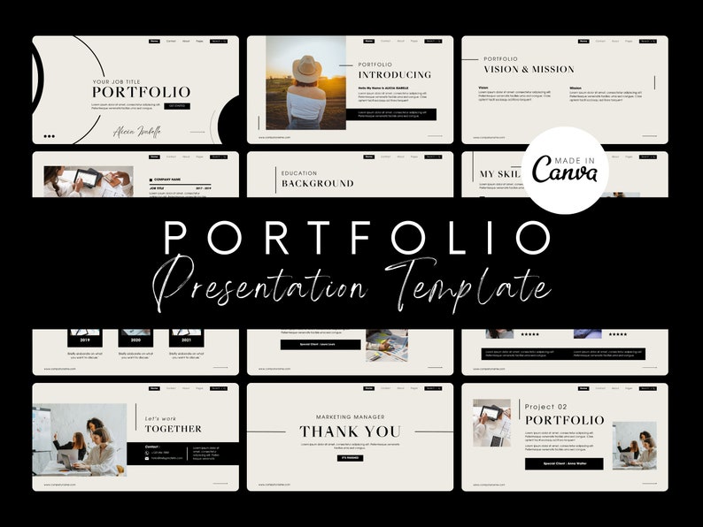 Portfolio Presentation, Portfolio Presentation Slide Template ...