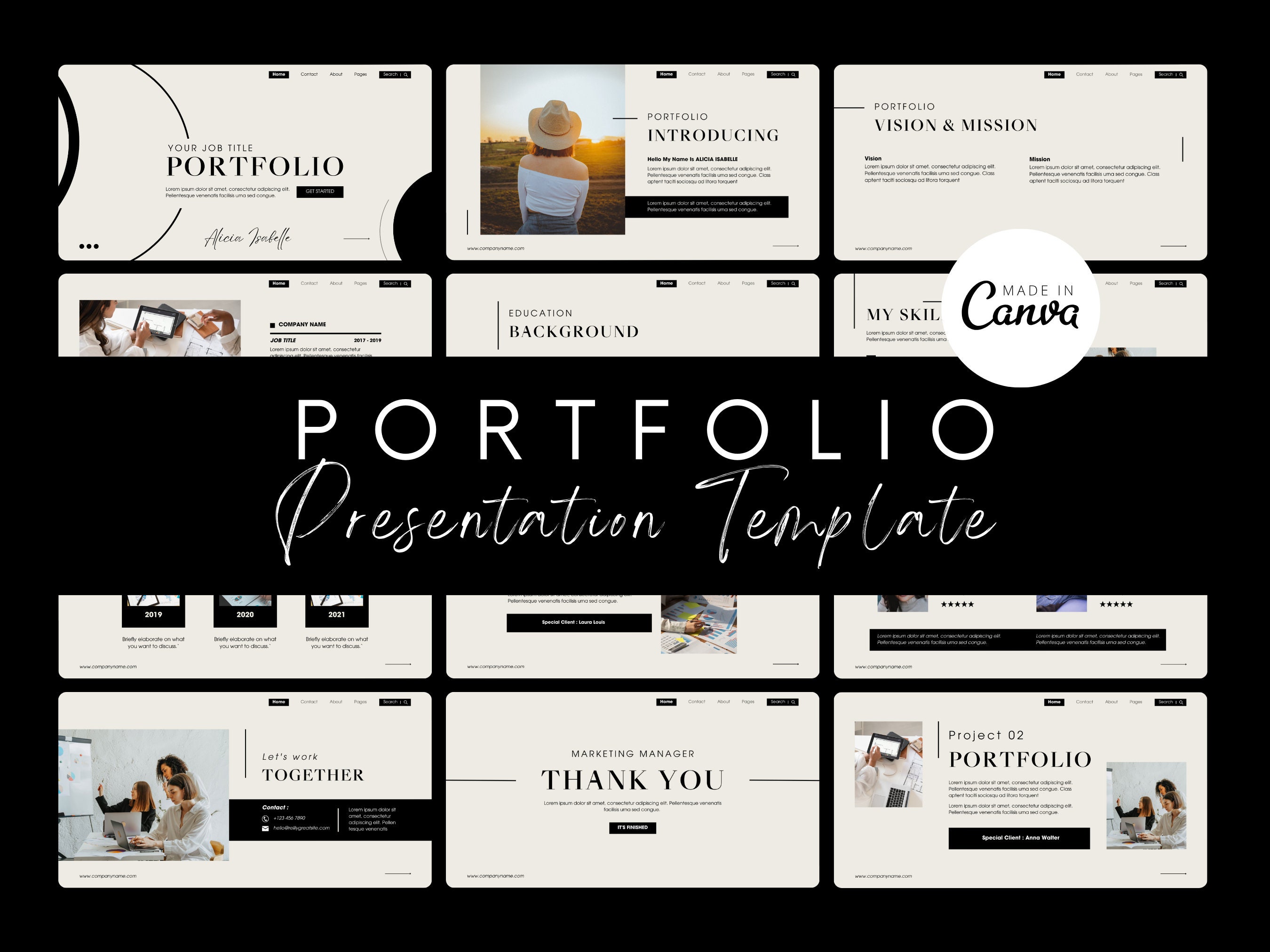 Portfolio Presentation, Portfolio Presentation Slide Template ...