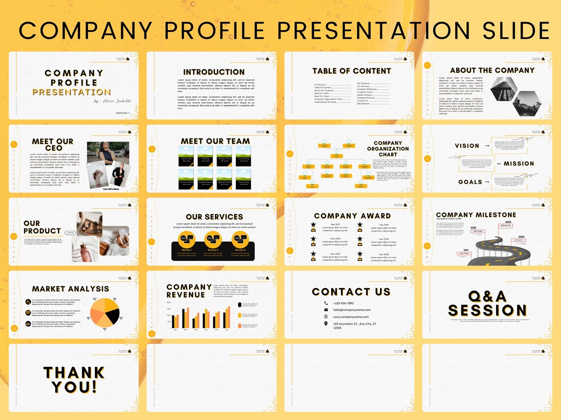 Company Profile Presentation Slide, Business Profile Presentation Slide ...