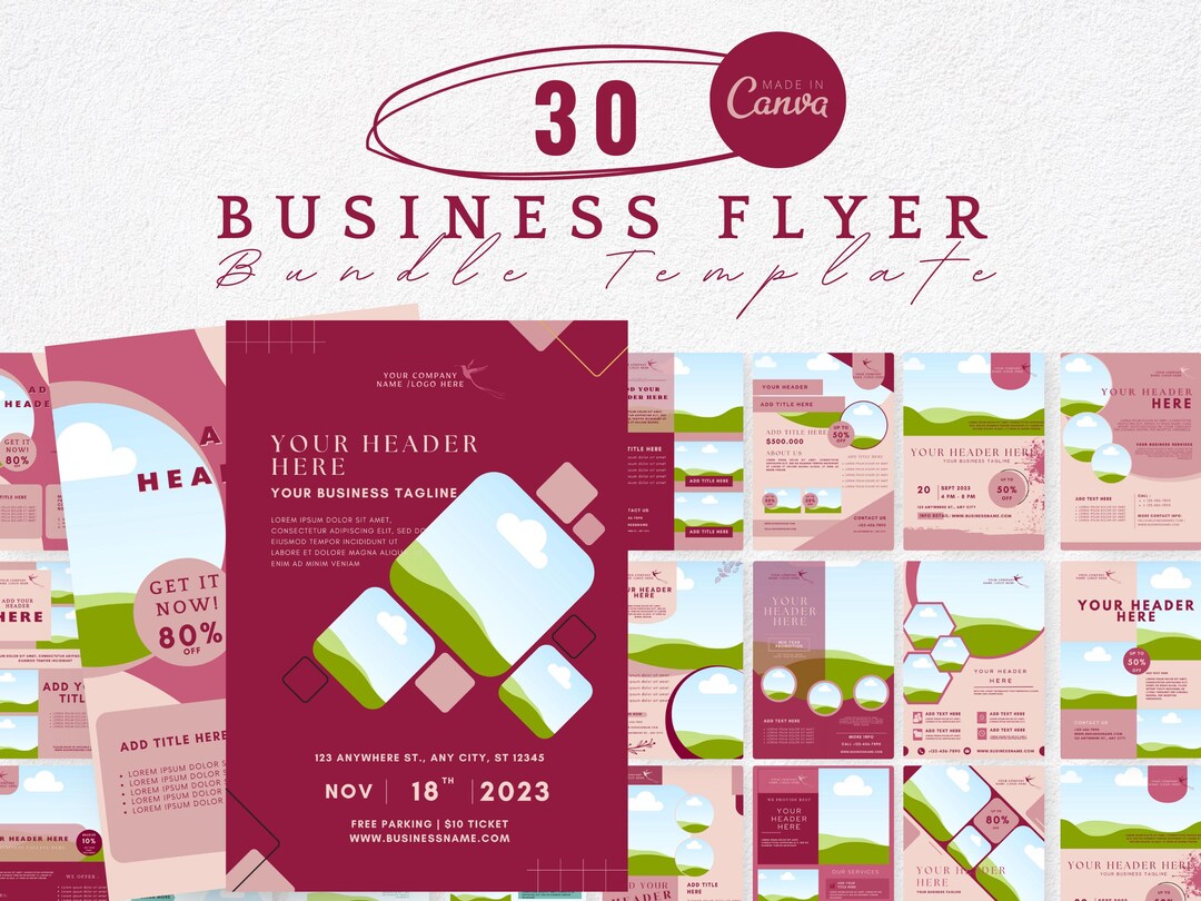 Business Flyer, Marketing Flyer Template, Canva Flyer, Small Business ...