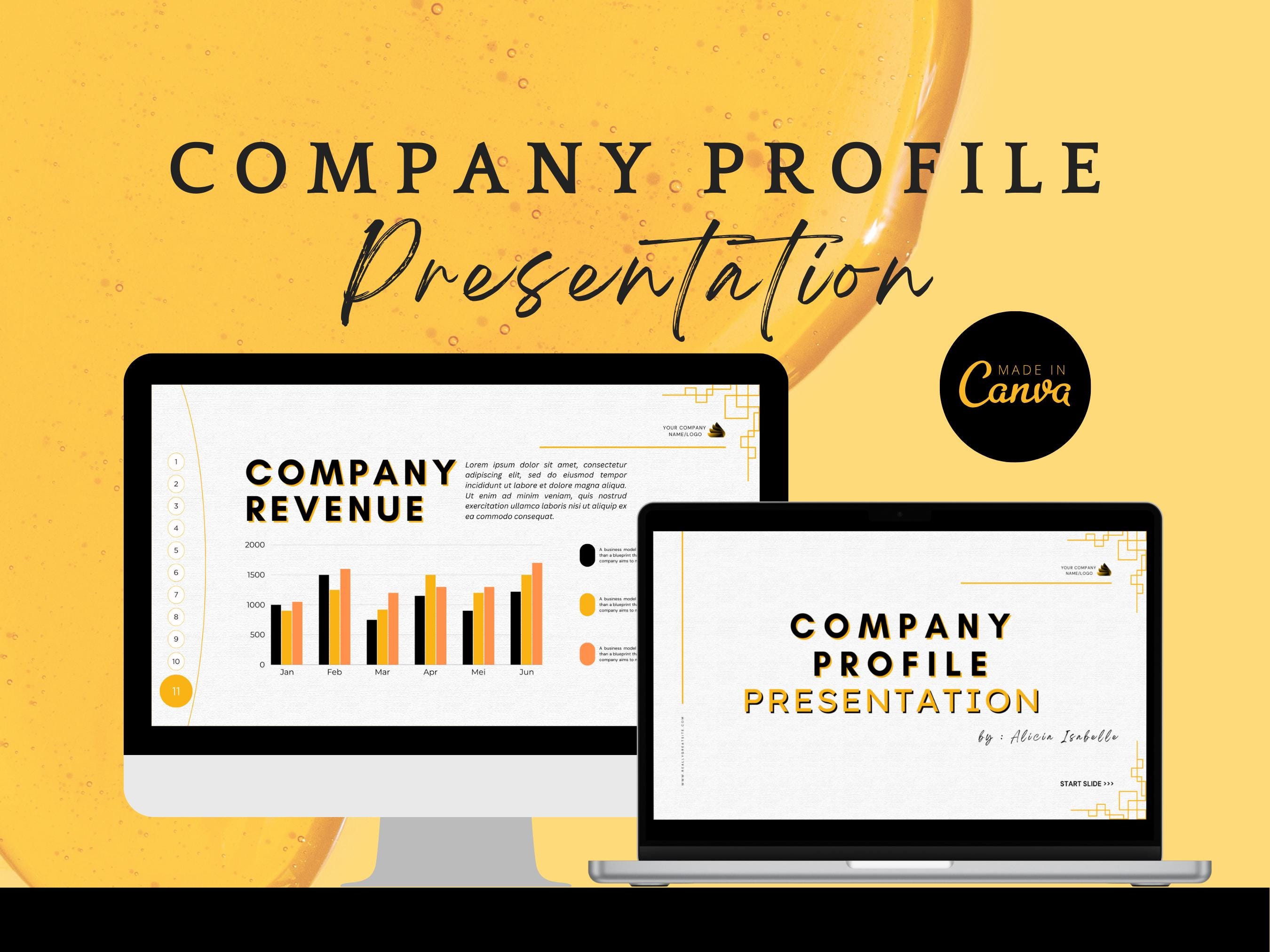 Company Profile Presentation Slide, Business Profile Presentation Slide ...