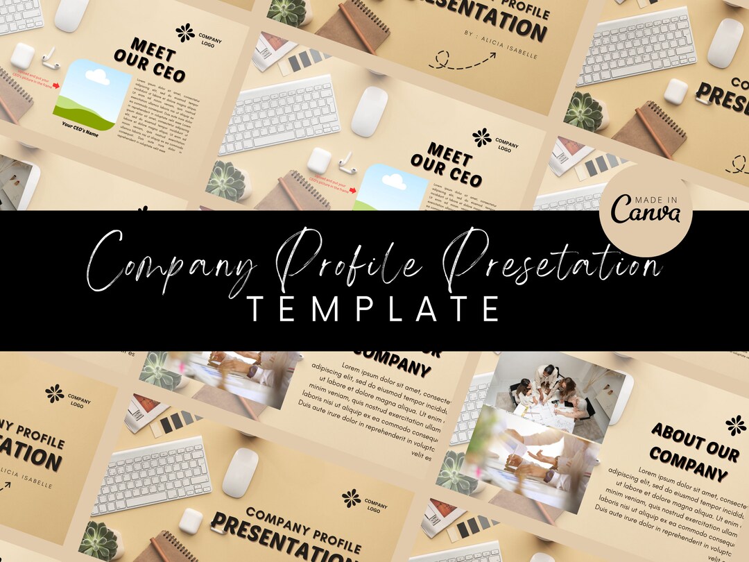 Company Profile Presentation Slide Business Profile - Etsy