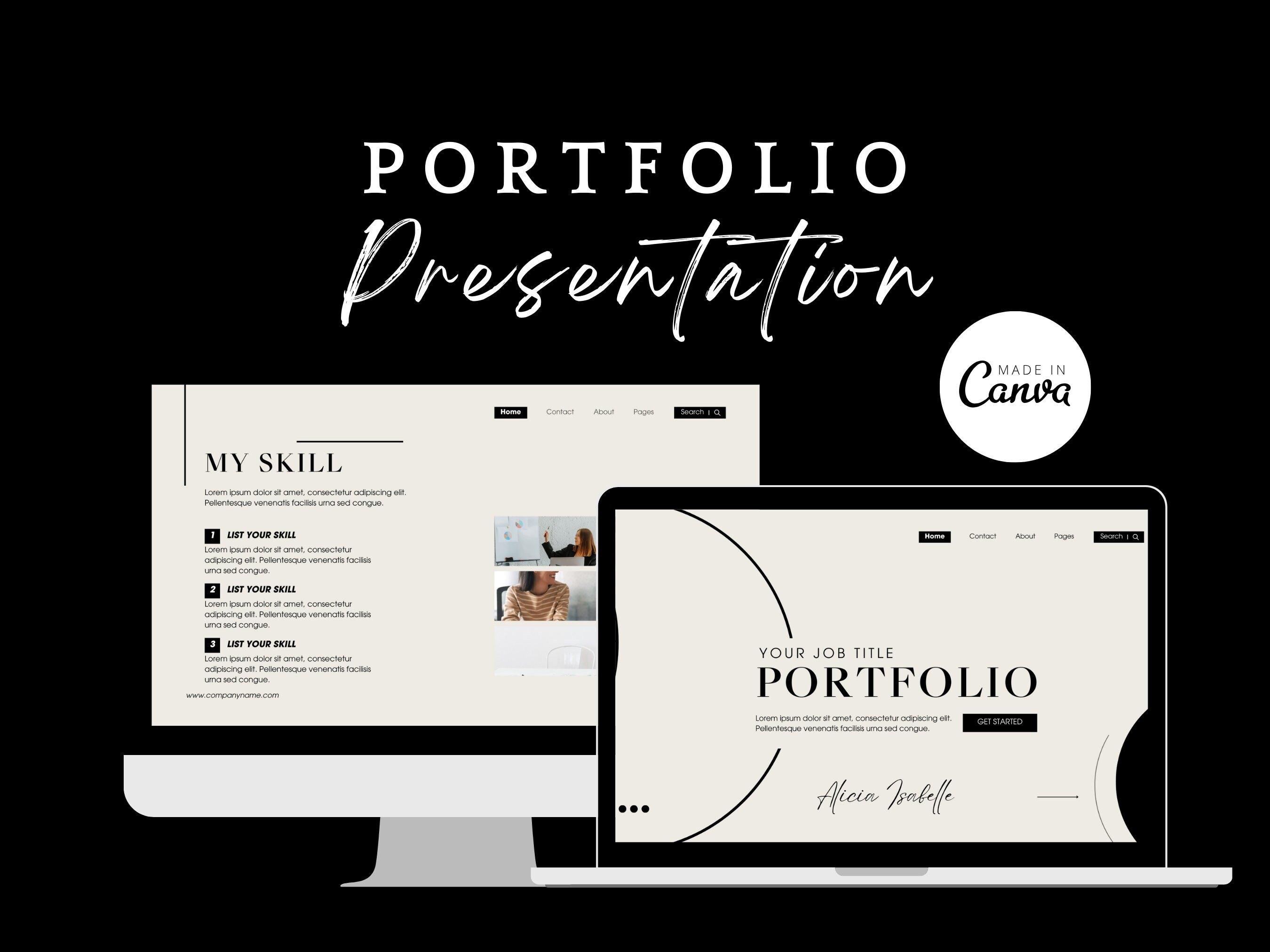 Portfolio Presentation, Portfolio Presentation Slide Template ...