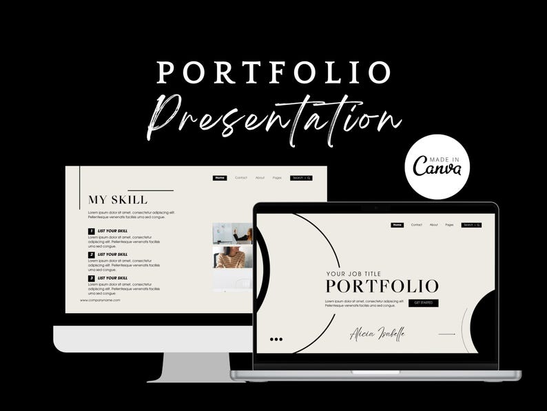Portfolio Presentation, Portfolio Template, Portfolio Presentation ...