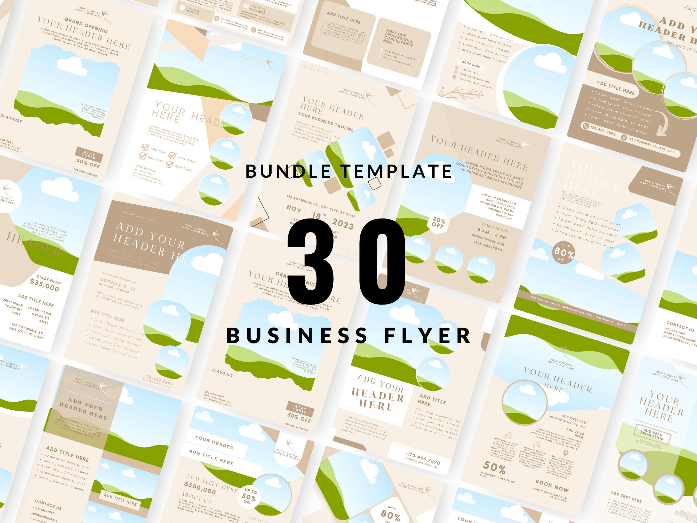 Canva Business Flyer Template: Editable Marketing Designs (digital ...