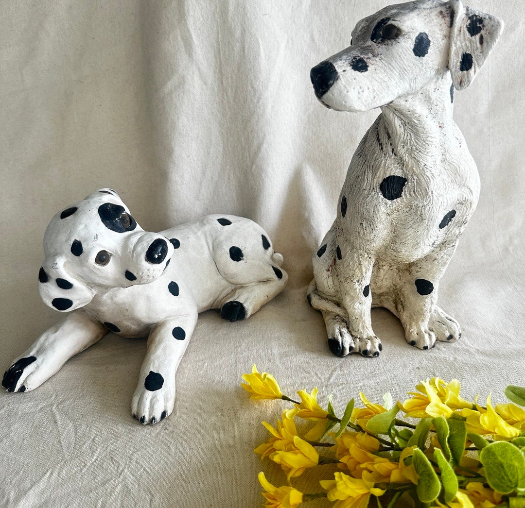 Vintage Ceramic Dalmatian Puppy's } Universal Corp 1985 { White and ...