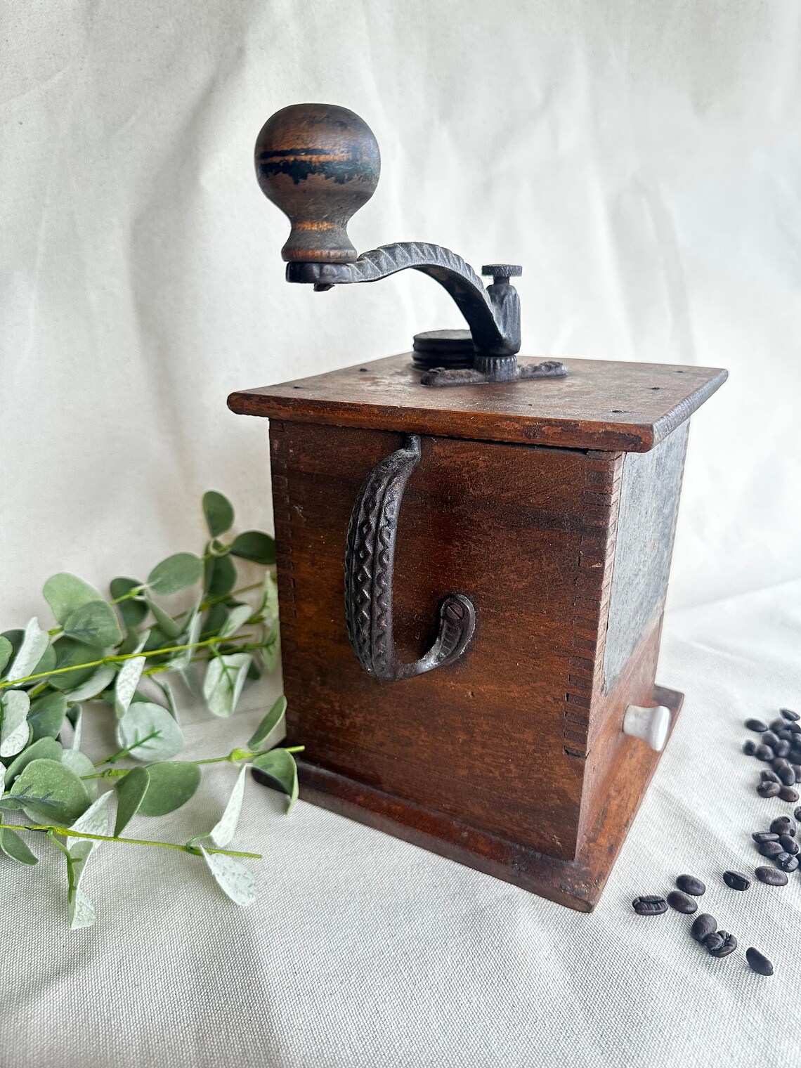 Antique Sun Manufacturing Wood Coffee Mill No. 1080-vintage Wooden ...