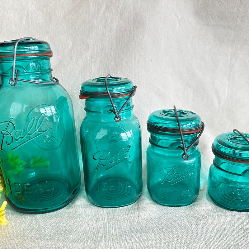 Turquoise Mason Jar - Etsy