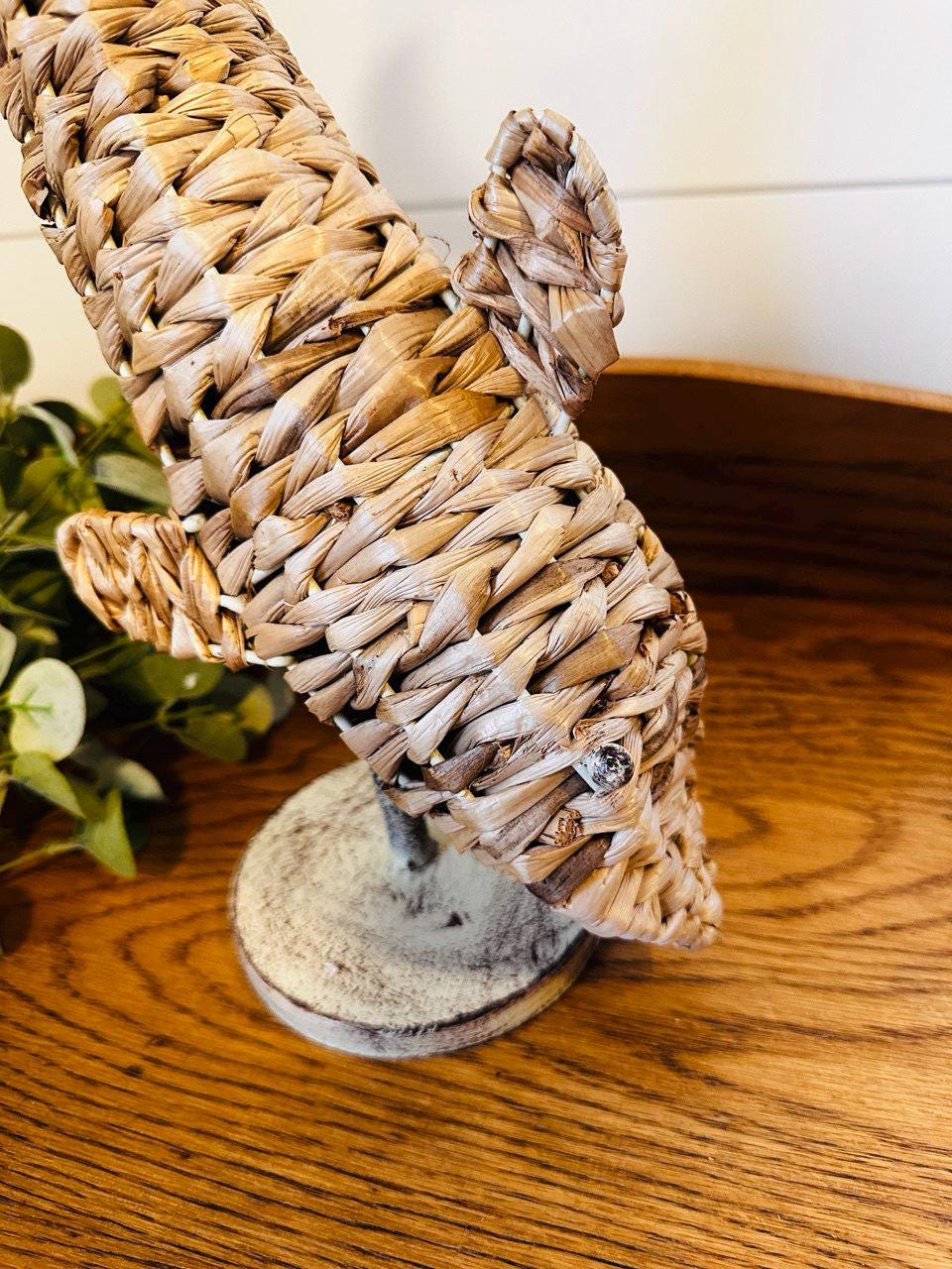 Vintage Wicker Rattan Fish on Stand } Woven Rope Fish Shark } Art ...