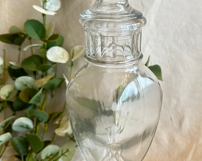 Vintage Wheaton Glass Apothecary Jar Marked 'W' on Bottom Clear Glass ...