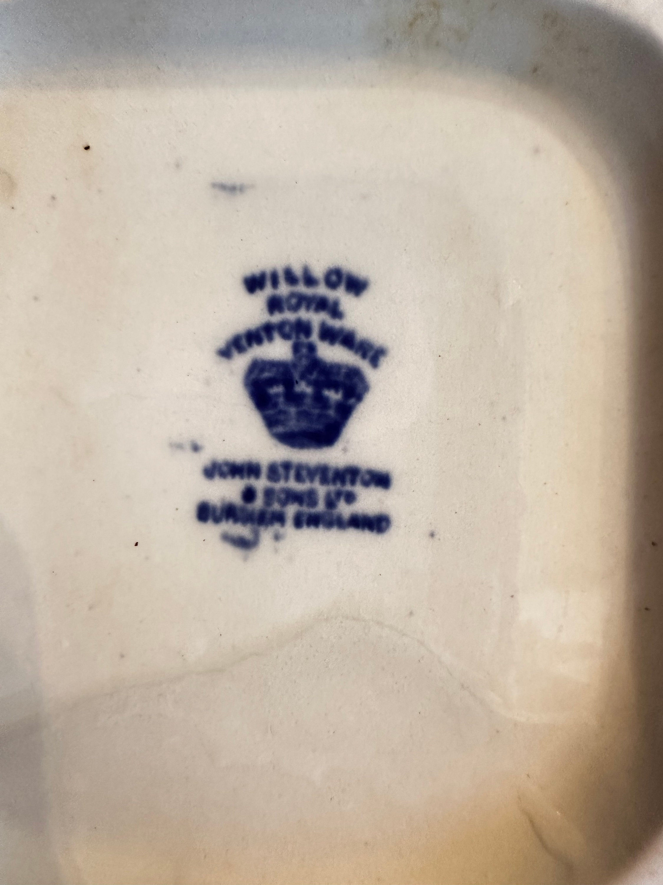 Antique Blue Willow Royal Venton Ware } John Steventon and Sons ...