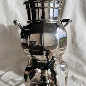 Vintage Universal Percolator No. 409 } Chrome Silver Samovar Bouillotte ...