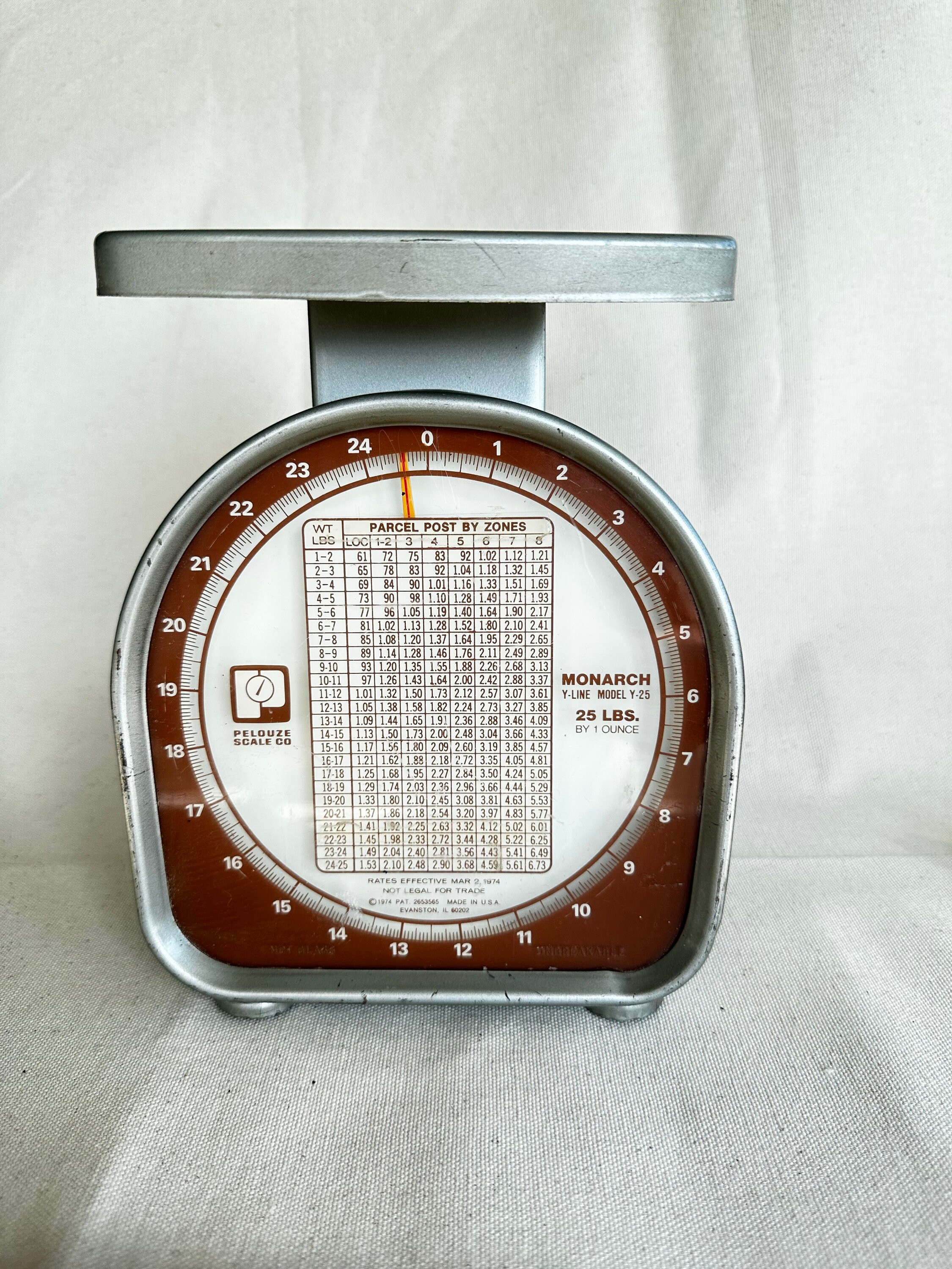 Monarch Pelouze Scale-y-line Model Y-25 Pounds-antique Postal - Etsy