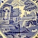 Vintage Italian Spode Blue and White Buffet/sandwich/cake Plate ...