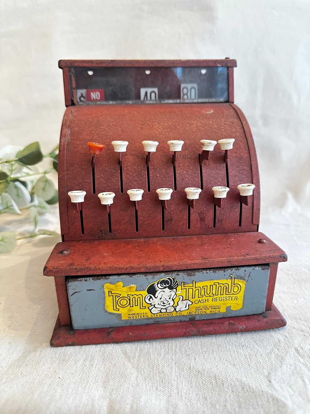Tom Thumb Cash Register Western Stamping Co. Antique Register Vintage ...