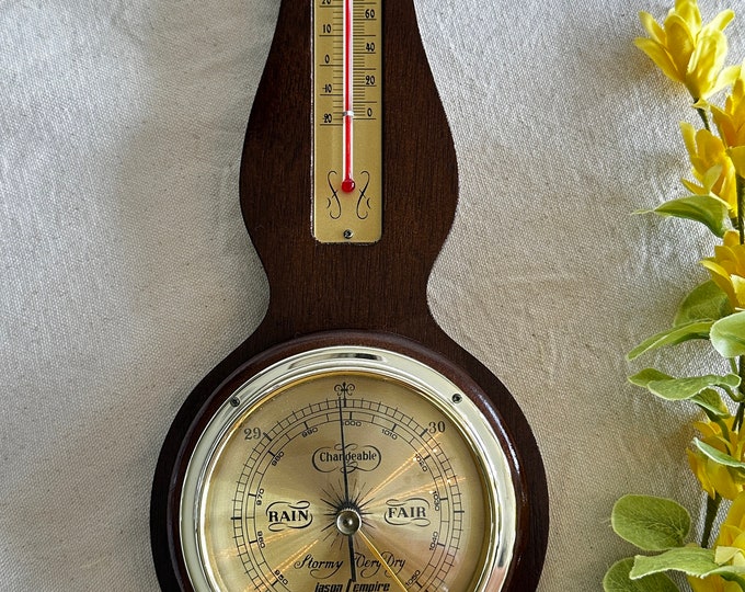 Vintage Weather Station { Jason Empire Banjo Wall Weather } Temperature ...