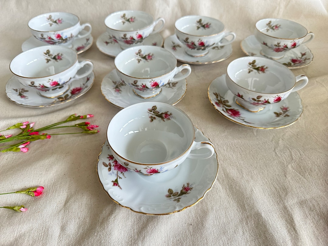 Royal Rose Fine China Made in Japan-floral Teacups-red Roses-gold Trim ...