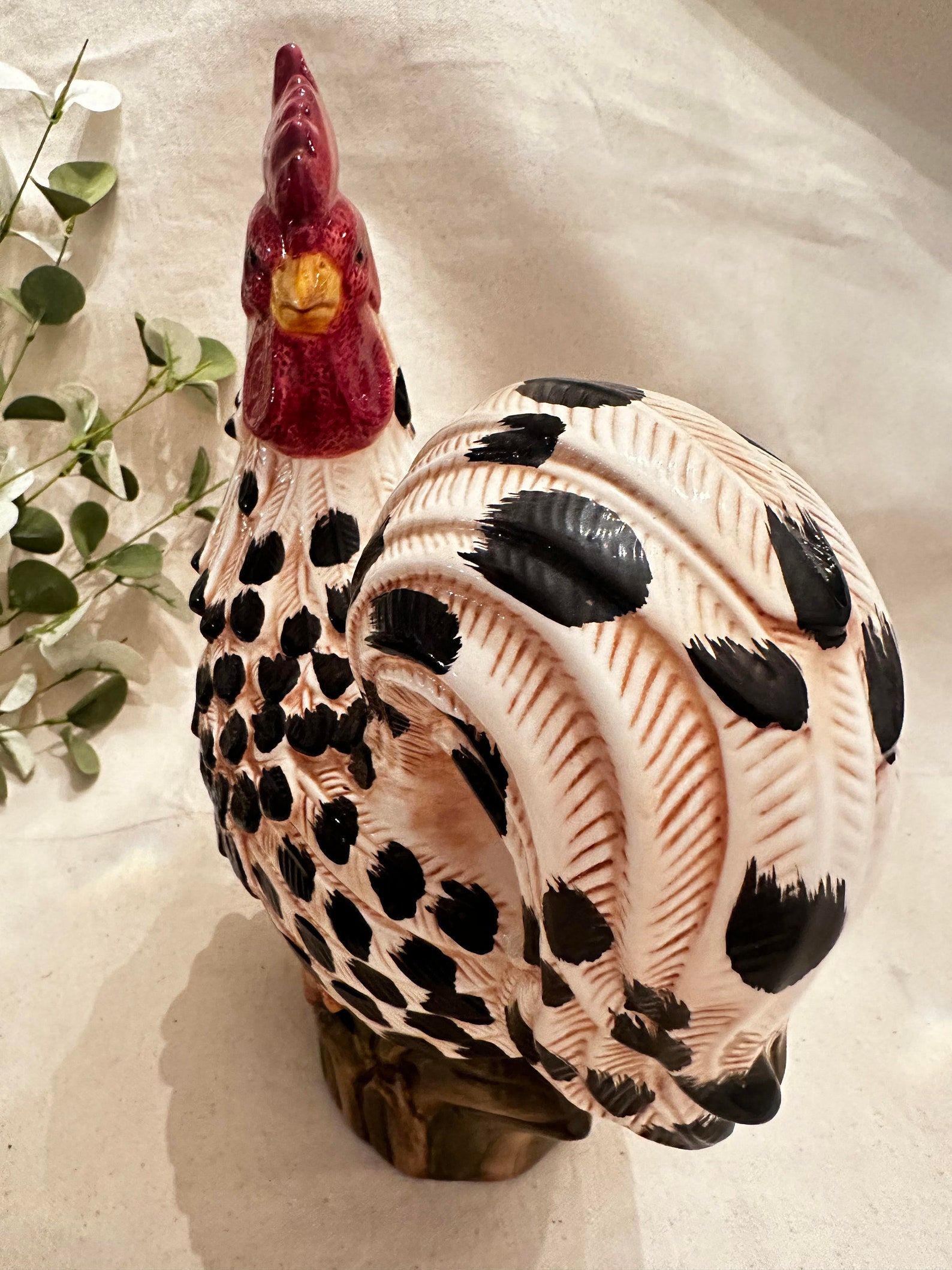 Ceramic Rooster and Hen Set-ceramic Painted Chicken-farmhouse Decor ...