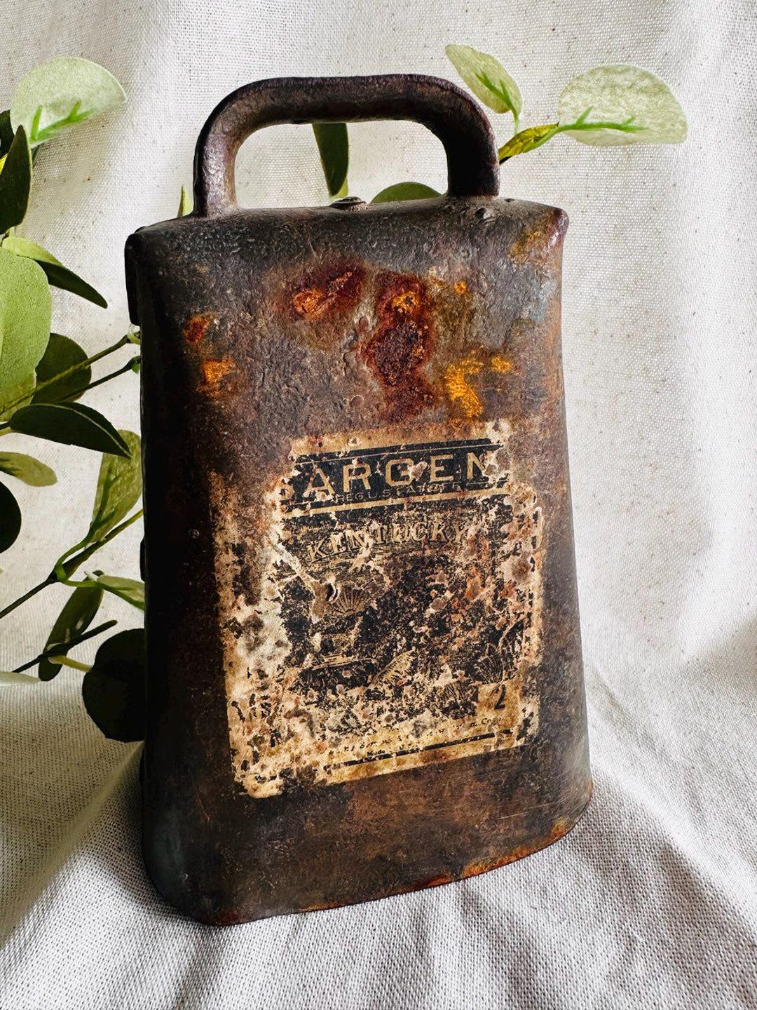Antique Large Sargent & Co. Cowbell Beautiful Loud Tone Farmhouse Decor ...
