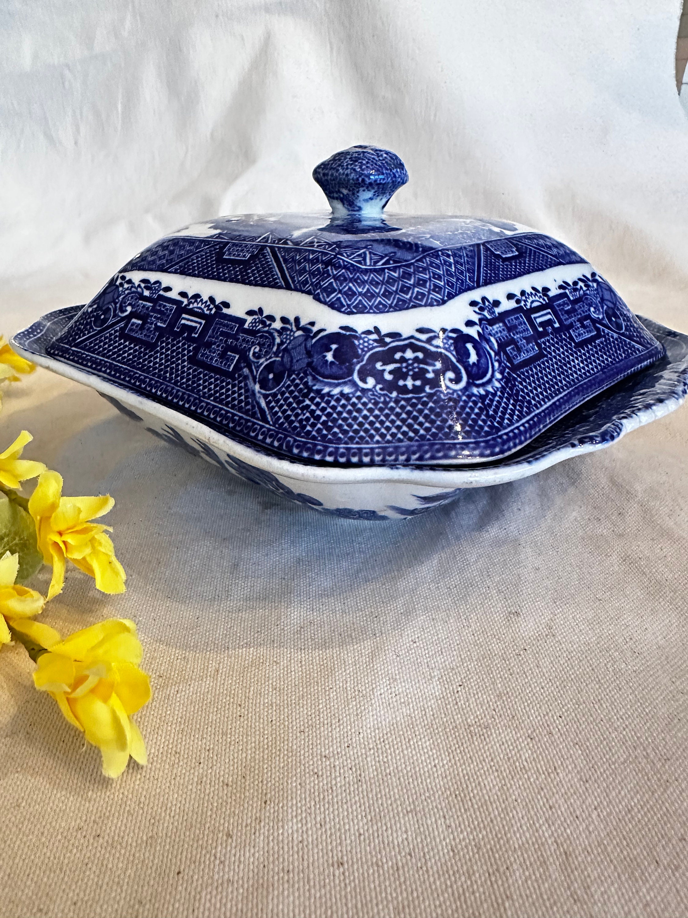 Antique Blue Willow Royal Venton Ware } John Steventon and Sons ...
