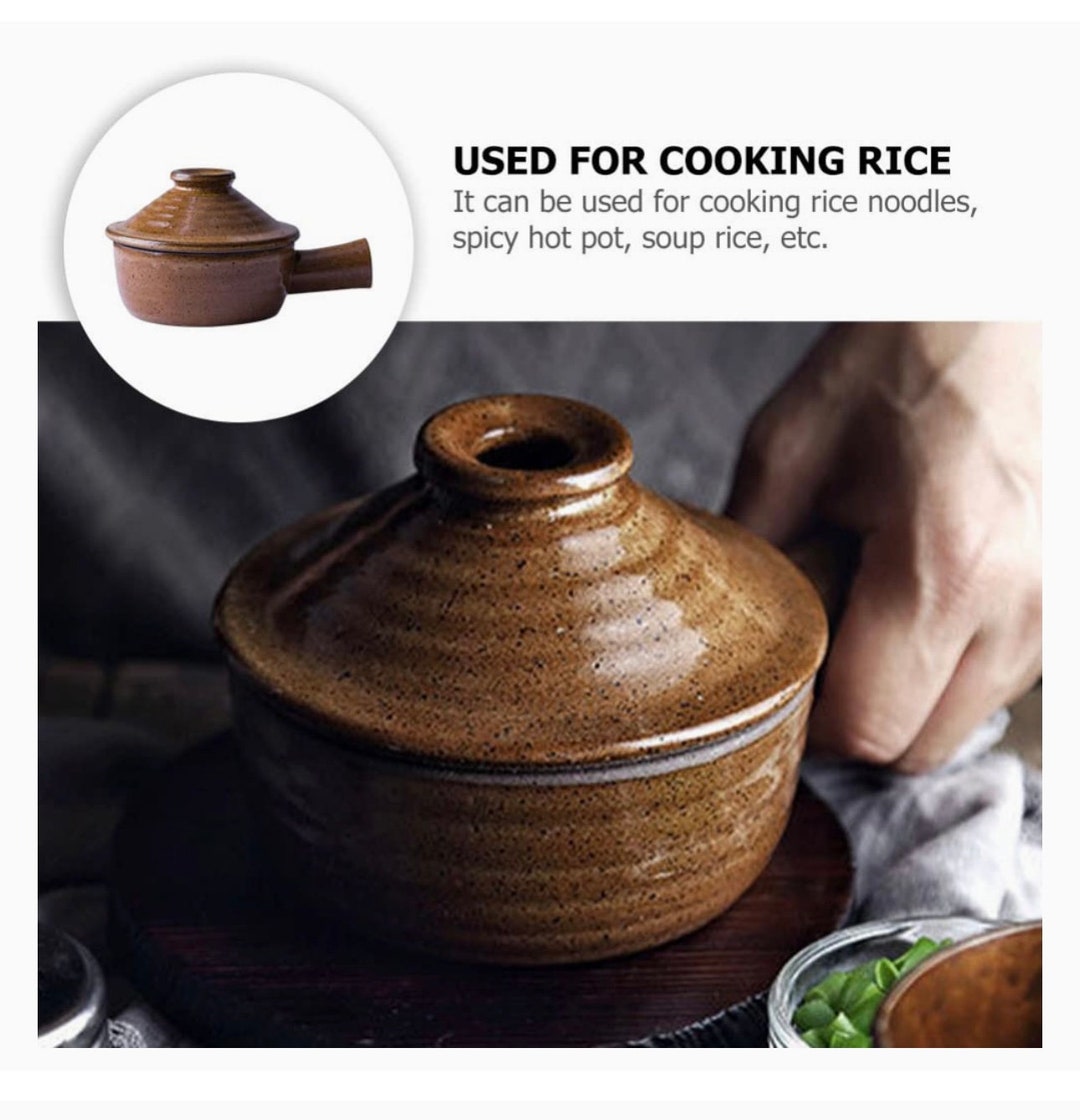 Ceramic Stew Pot-earthen Pot Cookware With Lid-hot Pot Soup-stoneware ...