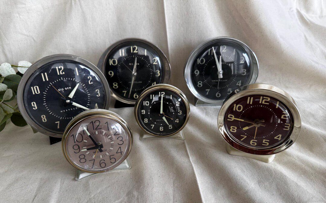 Lot of Wind up Retro Clocks } Big Ben Westclox } Most Non-working ...