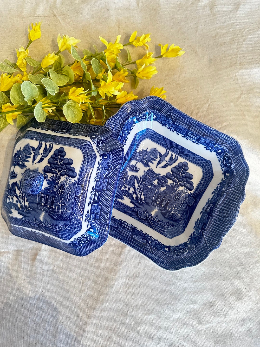Antique Blue Willow Royal Venton Ware } John Steventon and Sons ...