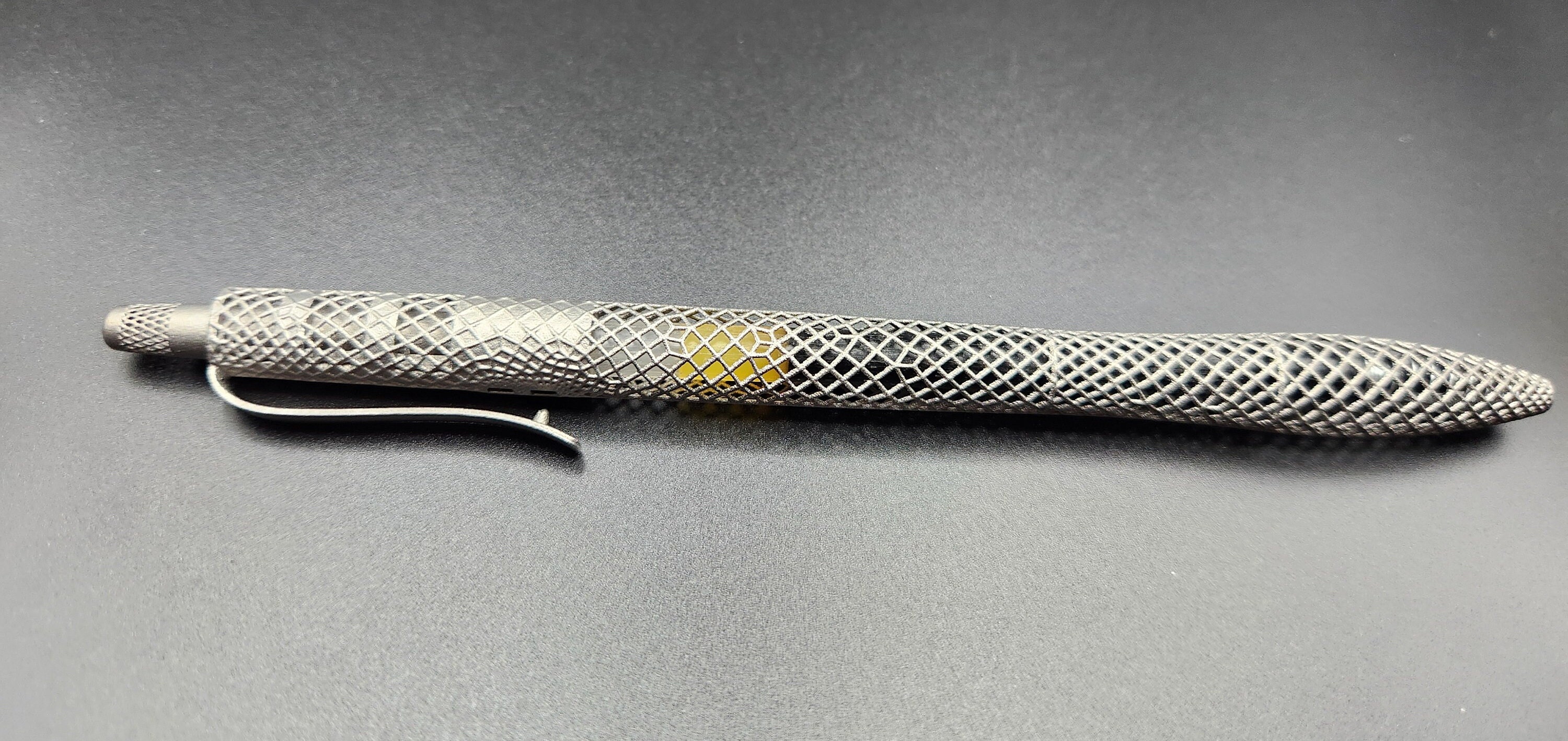The Aether design 3 Titanium 3D Printed Lattice Click Pen - Etsy