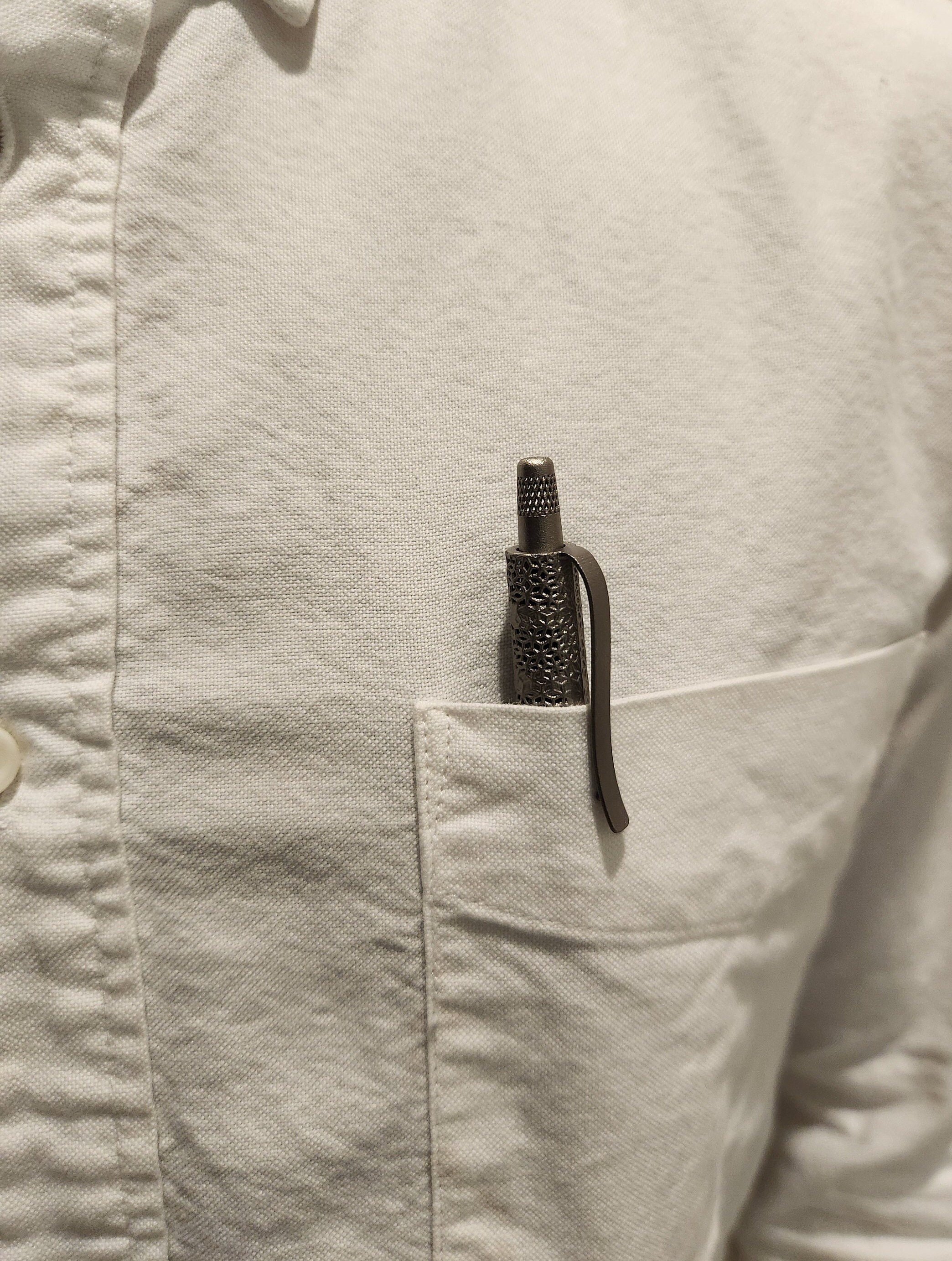 The Aether - Titanium 3D Printed Lattice Click Pen - Etsy